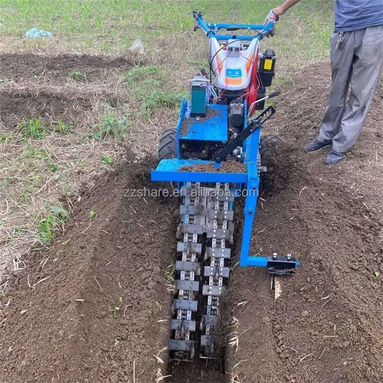 Automatic Agricultural Mini Trencher Machine Rock Trenching Ditch ...