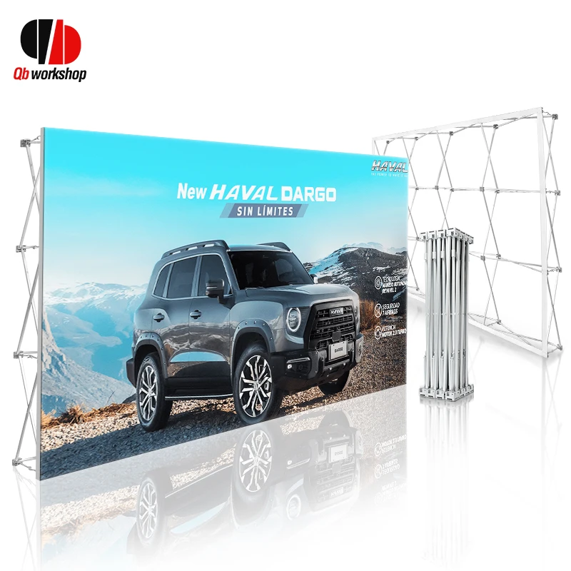 Backdrop Booth Standard Aluminum Tension Fabric Trade Show Pop Up A ...