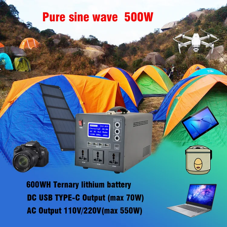 1000W Portable Electric Solar Generator - Reliable Power