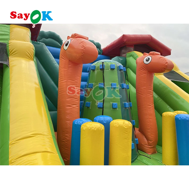 Giraffe Theme Kids Inflatable Playground - Fun & Safety