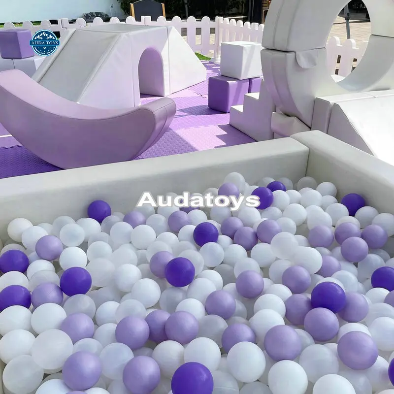 Custom Purple Indoor Playground Equipment Soft Play Ground Kids ...