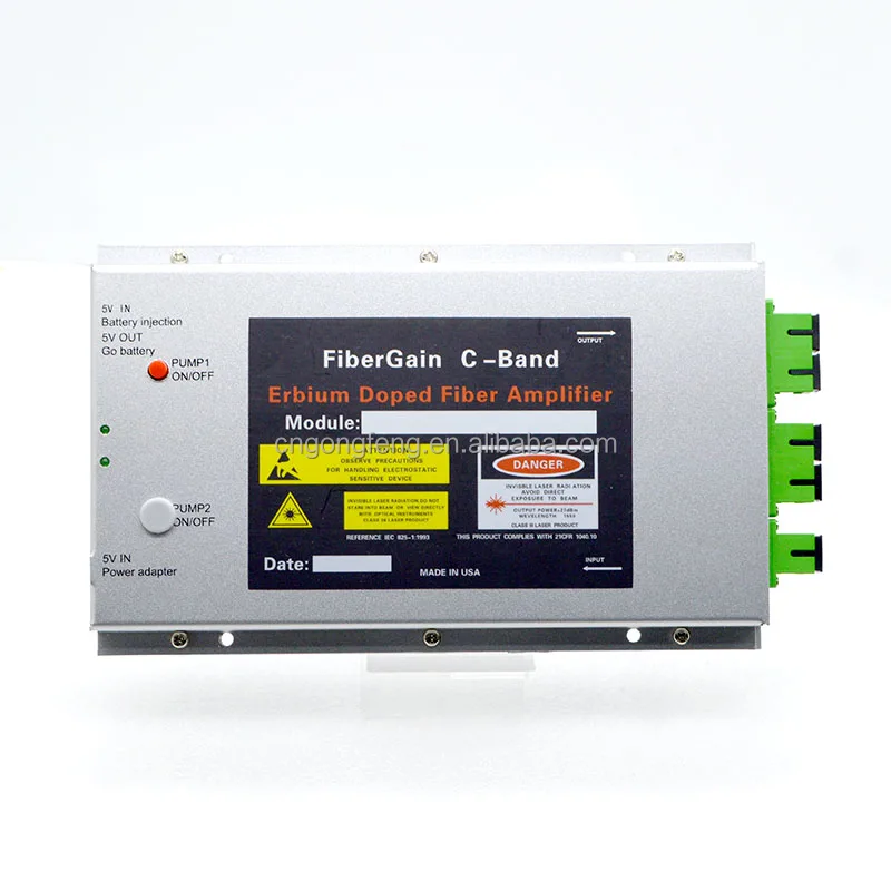 Mini 1550nm Fttb Fiber Gain Erbium Doped 4port Output Power 13~18dbm ...