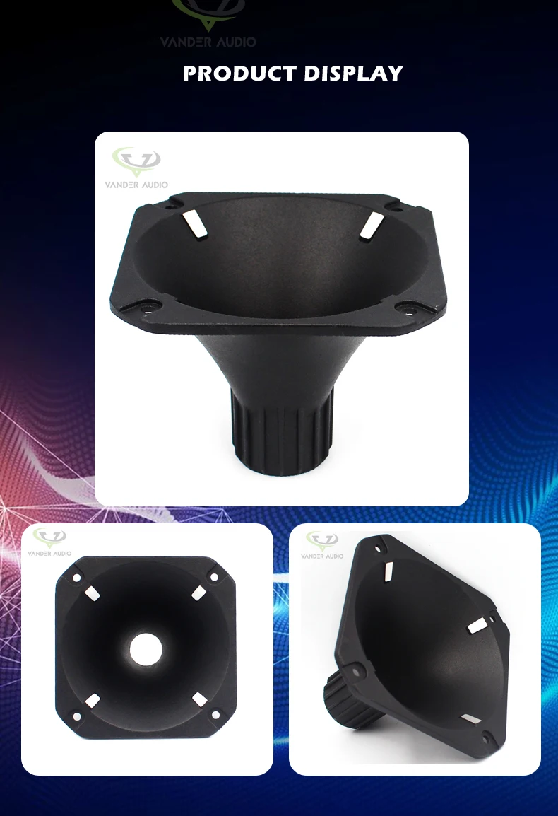 Aluminum Black 101mm Height Tweeter Horn Parts Speaker Accessories ...