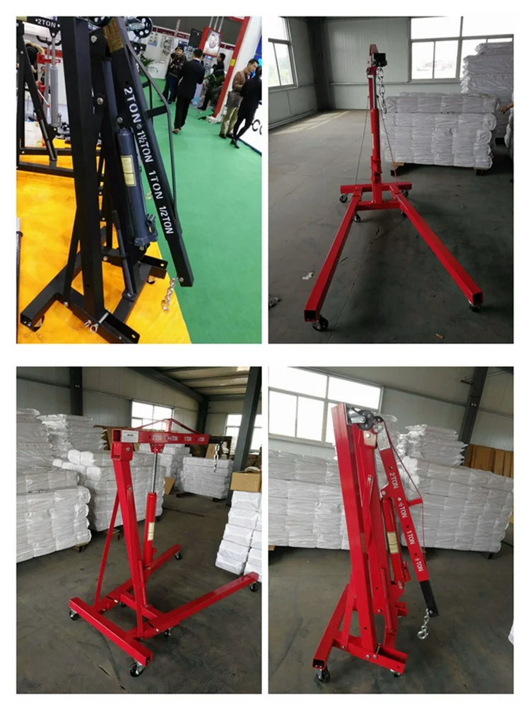 Mini Mobile Crane 2T Folding Pickup Truck for Construction & Material ...