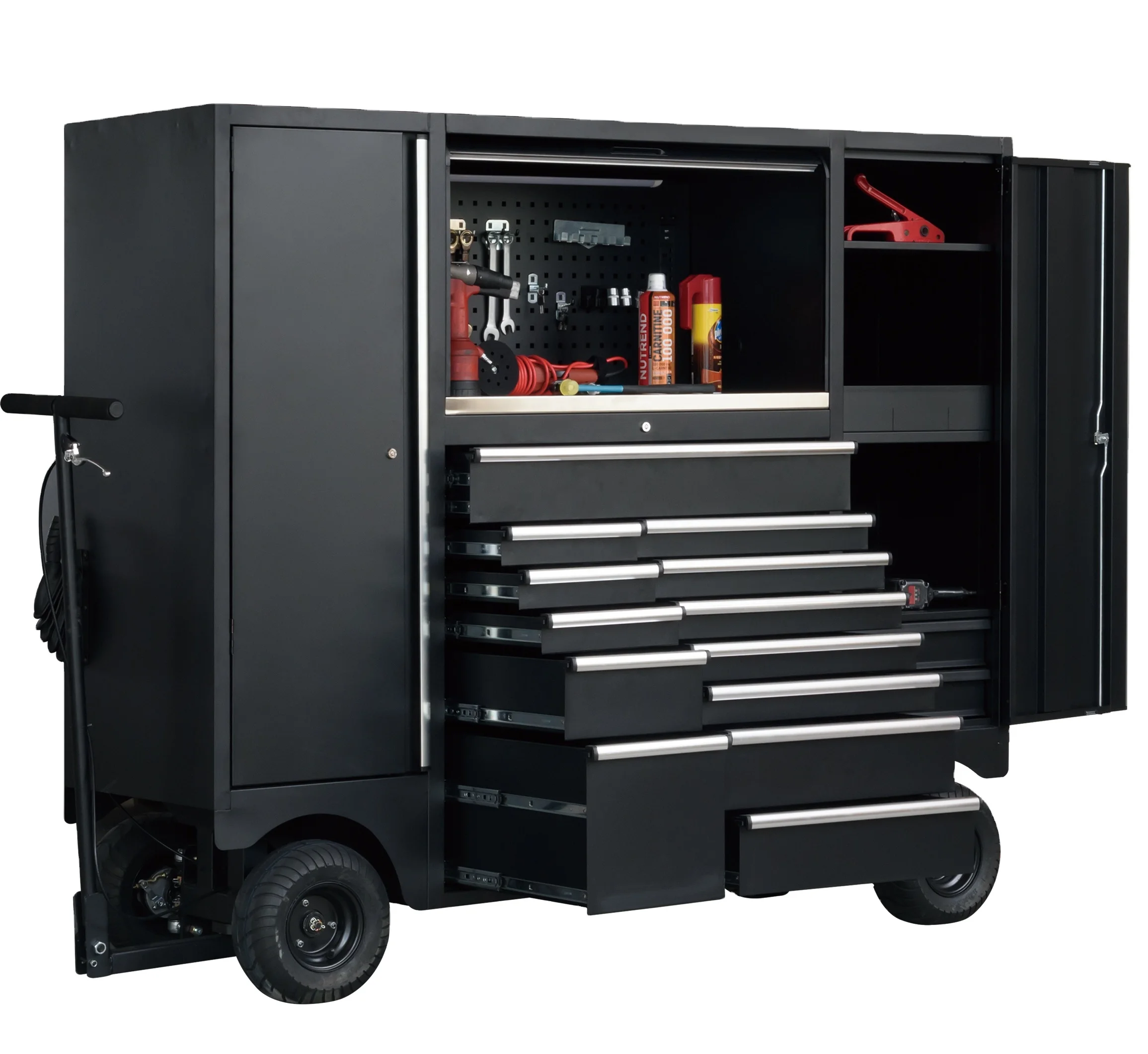 GLMsBig Pit Cart Tool Box and Metal Cabinet With Rolling Trolley for ...