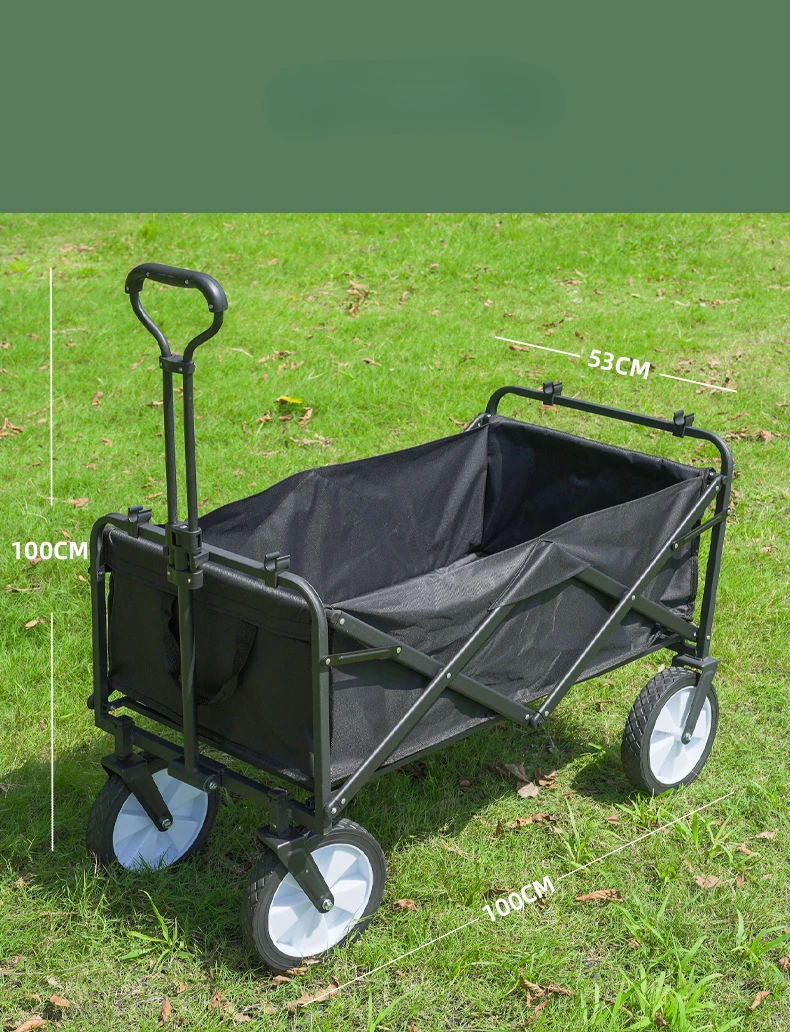 Outdoor Garden Park Utility Kids Wagon Portable Beach Trolley Cart ...
