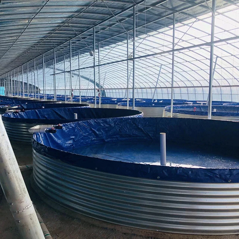 New Design Fish Tank Farming Round Fish Pond Tank Tarpaulin Agriculture ...
