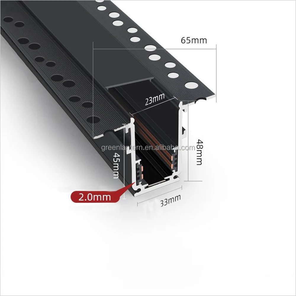 Modern Recessed Magnetic Track Light Linear Magnet Track Lighting ...