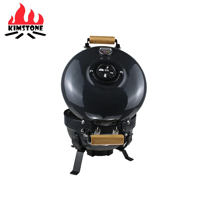 Kimstone Tabletop Series Mini Kamado Grill 12 Inch - Safe & Efficient