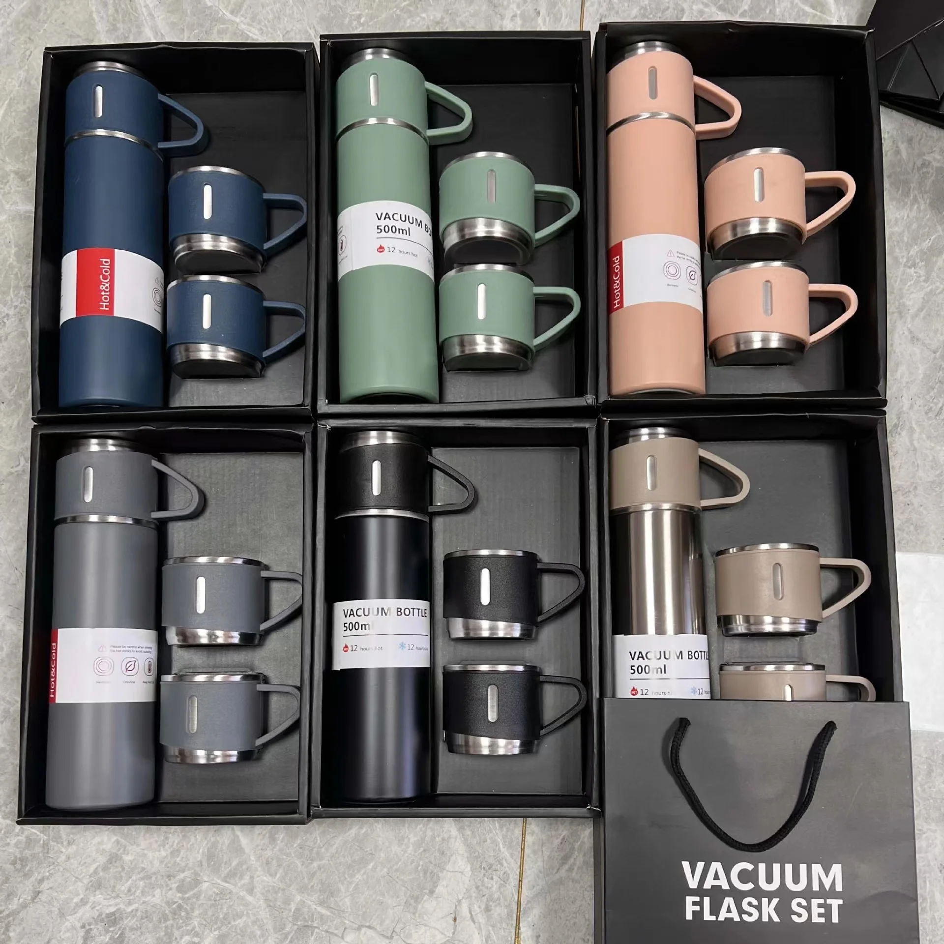 Custom Stainless Steel Thermos - Insulated for 12-24hrs
