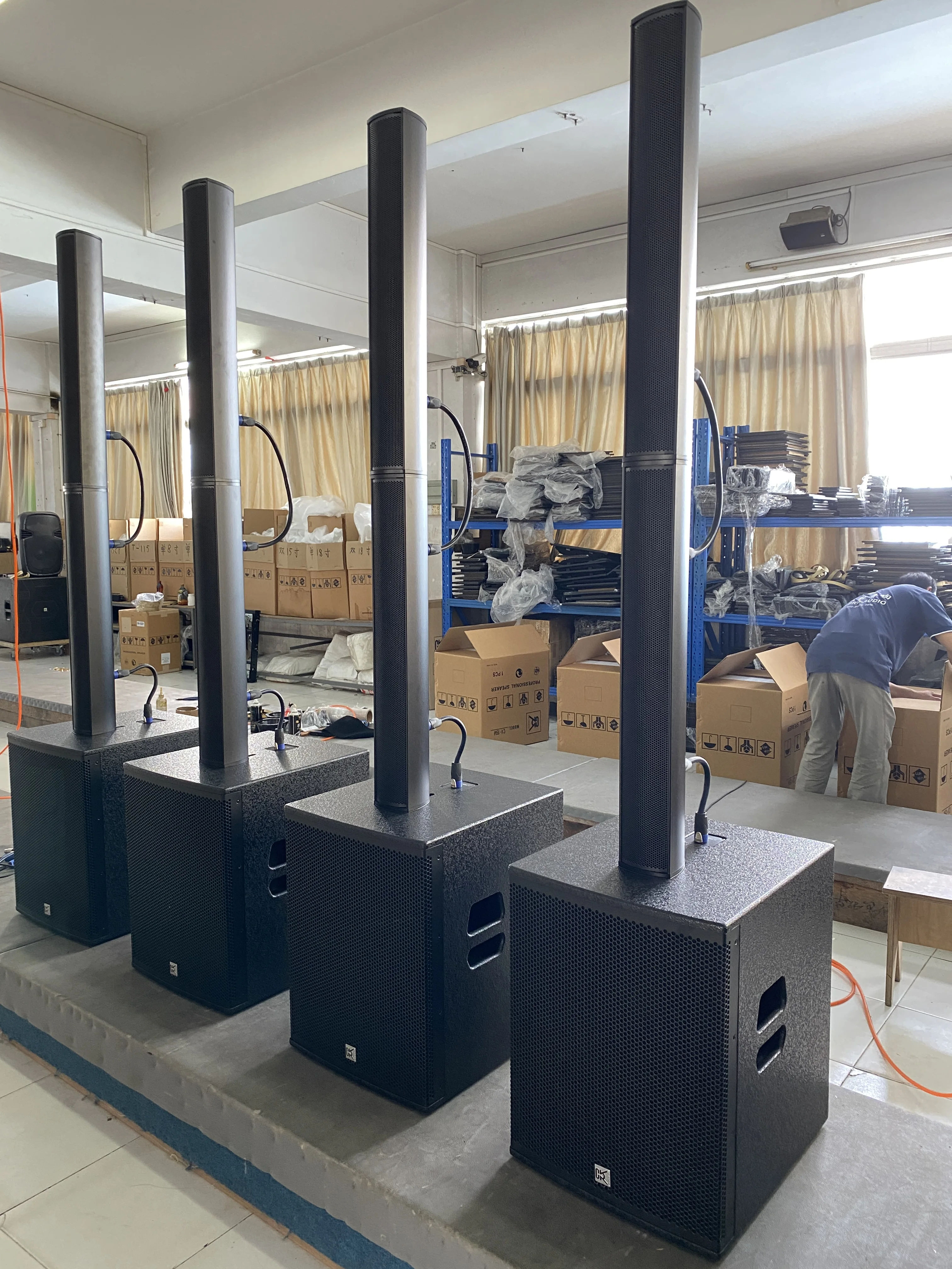 Sound Indoor Line Array System - CVR T-308 Active Columns