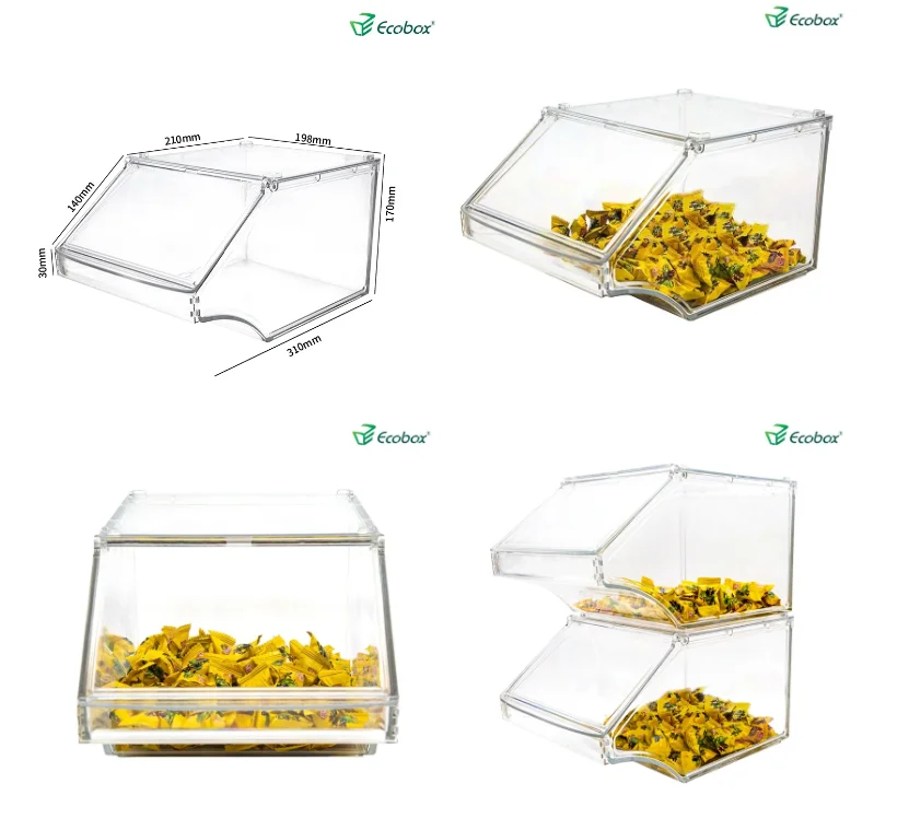 ECOBOX Sweet Candy Dispensers - Stackable Bulk Food Bins