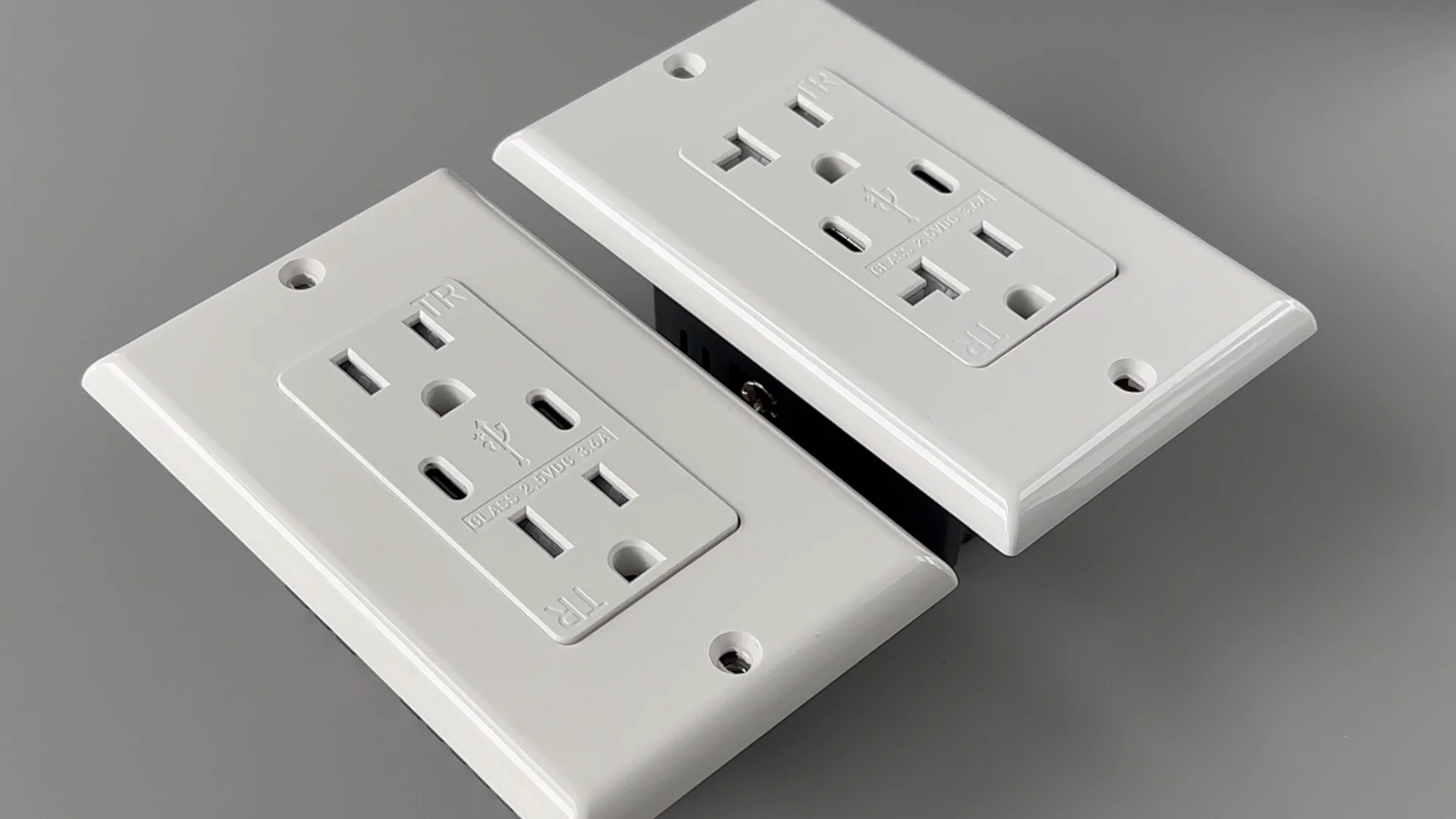 Compatible Ftr15c-3600 Usb Electrical Wall Outlet Combo Plug With 2 ...