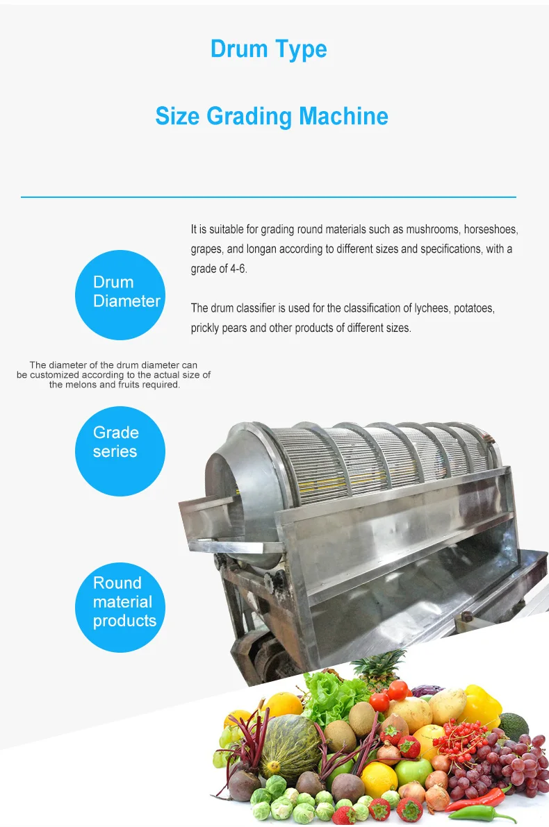 Onion Grader And Fruit Size Sort Machine Fruits And Vegetables Sizes ...