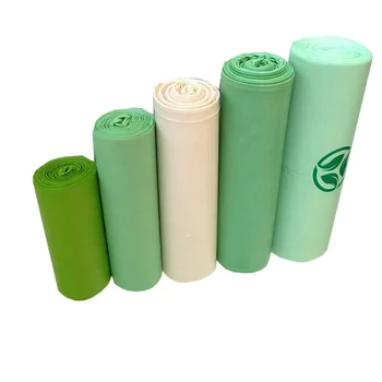 Bio Cassava Bag Custom 100% Biodegradable Compostable Cornstarch Plastic Garbage Trash Bags ...