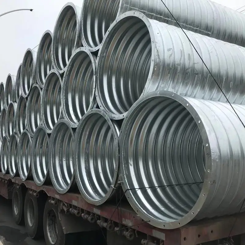 Large Diameter Galvanized Steel Culvert Pipes for Drainage