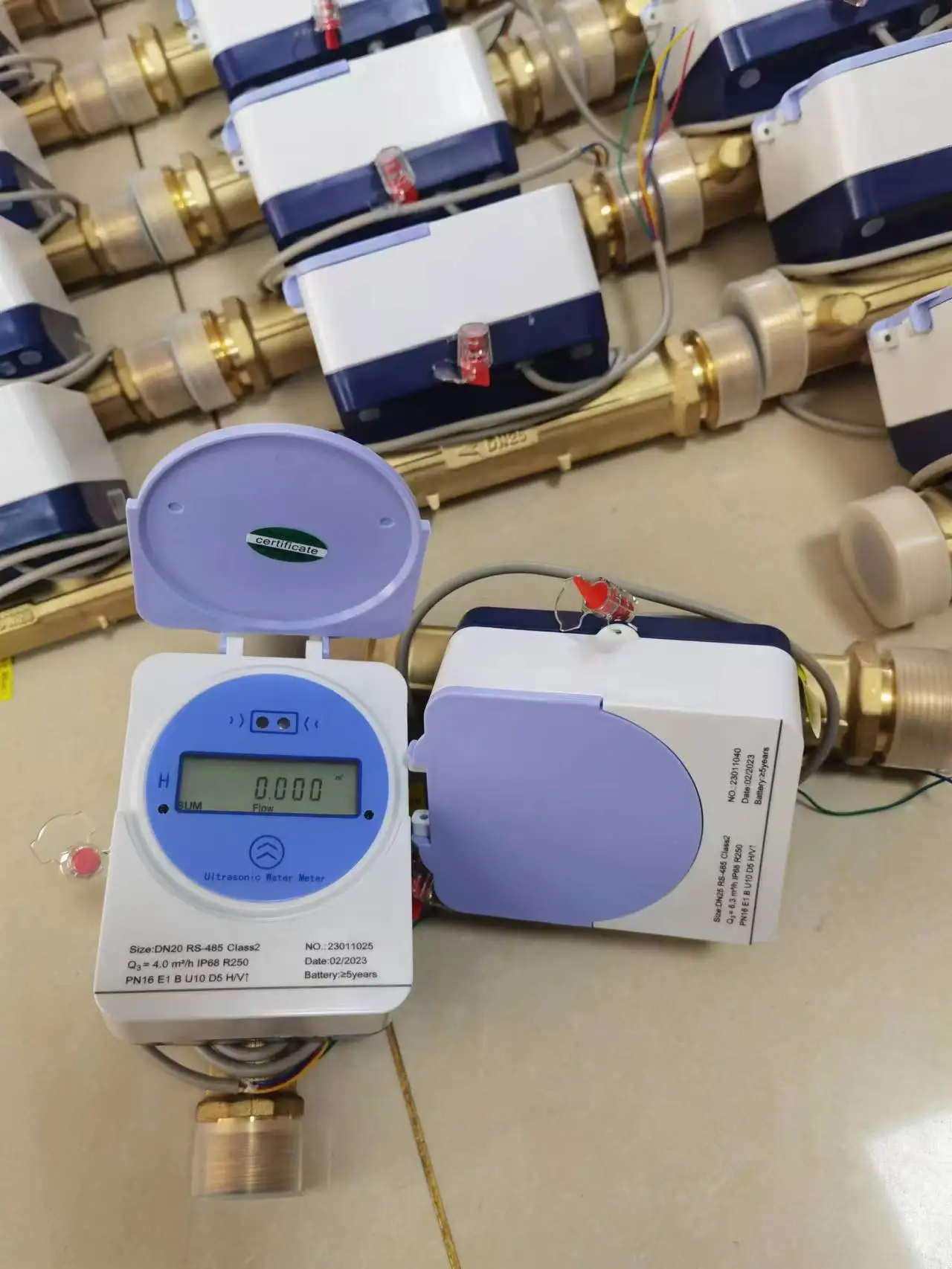 Dlteren Dn15 Household Smart Rs485 &mbus Output Ultrasonic Fowmeter ...