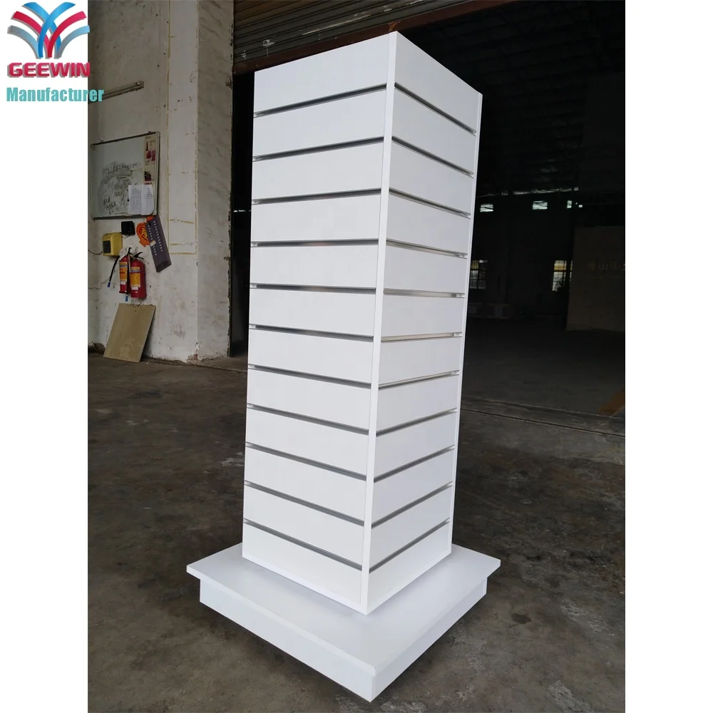 Alibaba.com: Rotating wooden slatwall display stand, swivel MDF rack ...