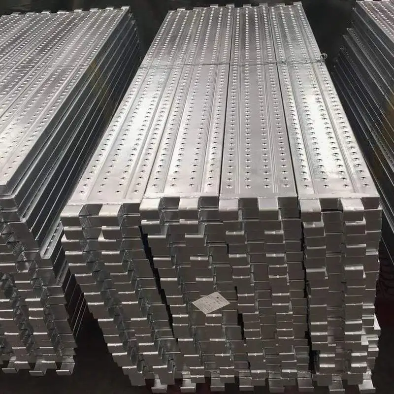 Metal Steel Scaffoldings Plank Walk Boards Scaffolding Planks With Hook ...
