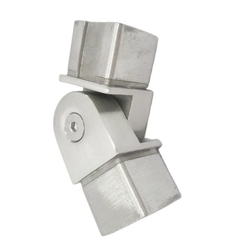 40x40 Adjustable Stainless Steel Square Tube Connector for Stairs ...