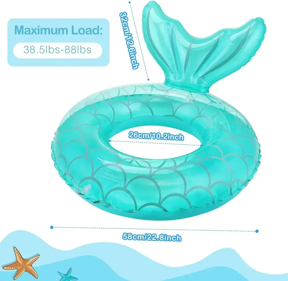 Inflatable Swimming Ring,Children Cute Pool Float Tube Decorations ...