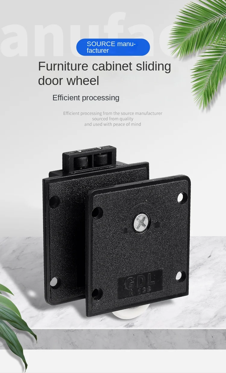 Heavy-duty Hidden Lower Wheel Pulley Sliding Door Roller For Wardrobe ...