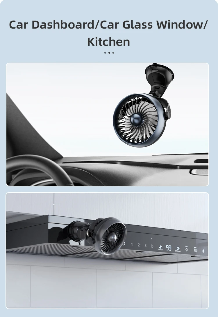 4inch Suction Kitchen Wind Circulation Wall Fan For Home Small Usb ...