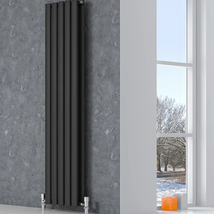 Modern Style Water Heating Steel Vertical Grey Radiator Central Double ...