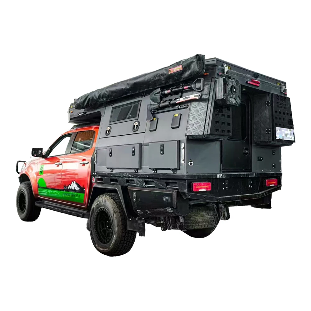 TP09 Offroad Flatbed Truck Camper Conversion Kit for 4-Person Family ...