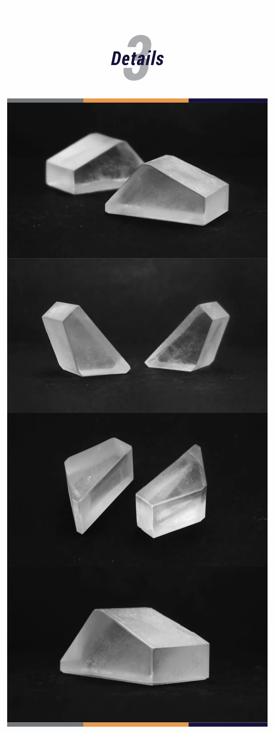 Roof Prism Pressed Blanks Custom Hk9l Optical Glass Unpolished Ready ...