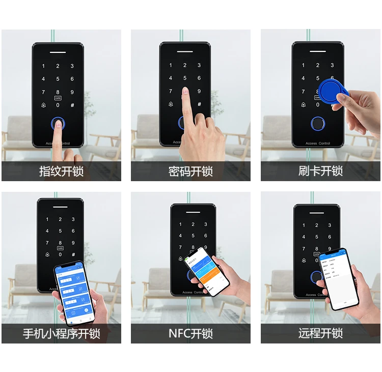 Smart Wifi Bluetooth Access Control Machine With Fingerprint Keypad ...