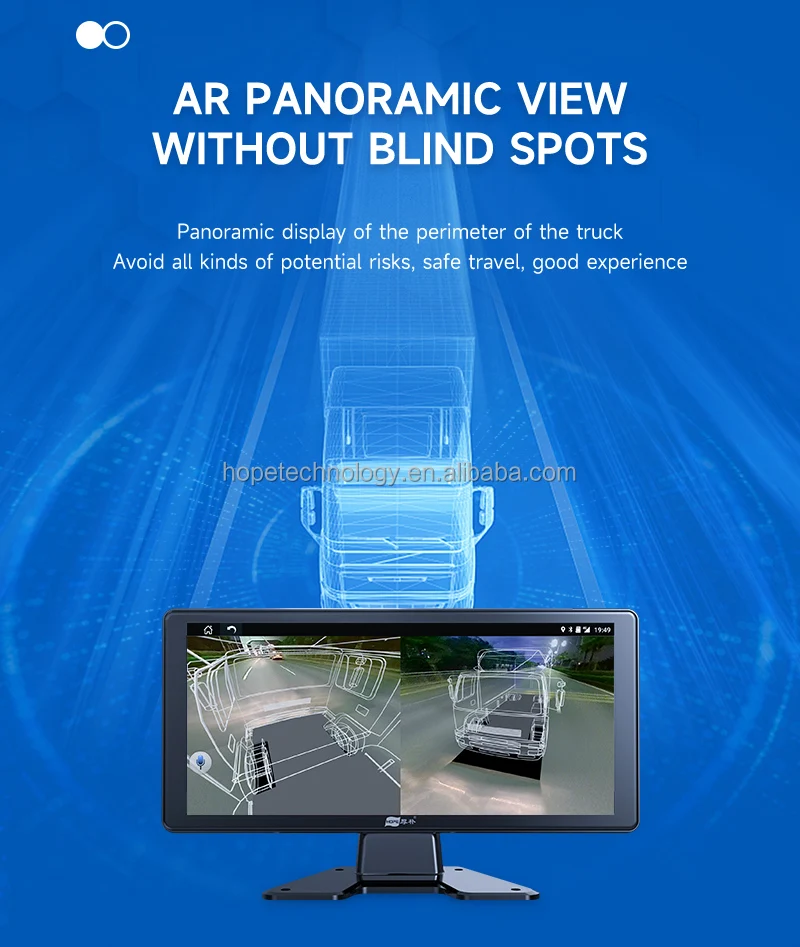 4G 10.36 Inch IPS Touch Screen 360 Degree AR Panoramic View Automatic ...