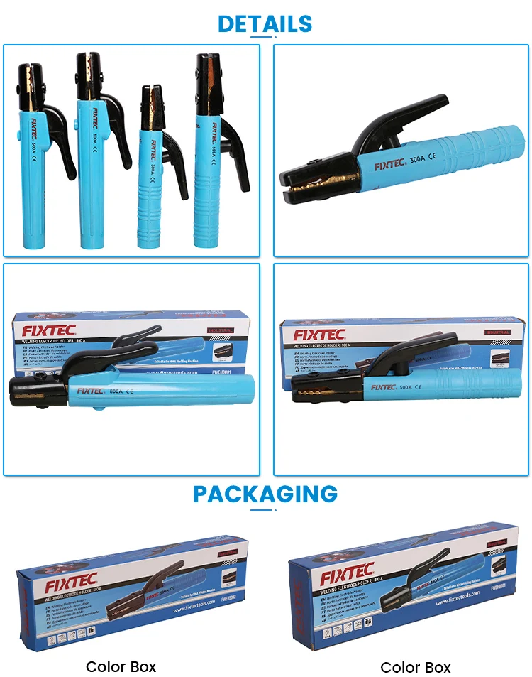 FIXTEC 500A/800A Electrode Holder Netherlands Type Portable Welding Machine Inverter Accessories ...