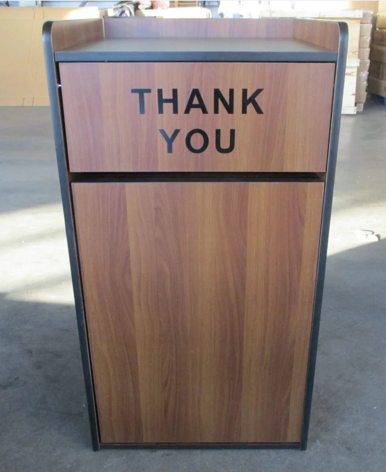 Modern Trash Bin Cabinets for Fast Food Restaurants Factory-Priced ...