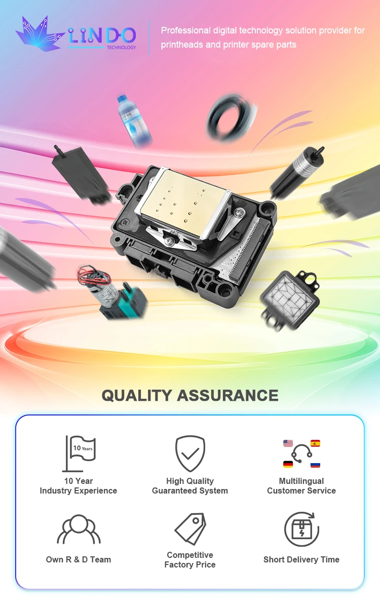 Original Dx7 Printhead Unlocked Wall Printer Dampers Print Head Dx7 For ...