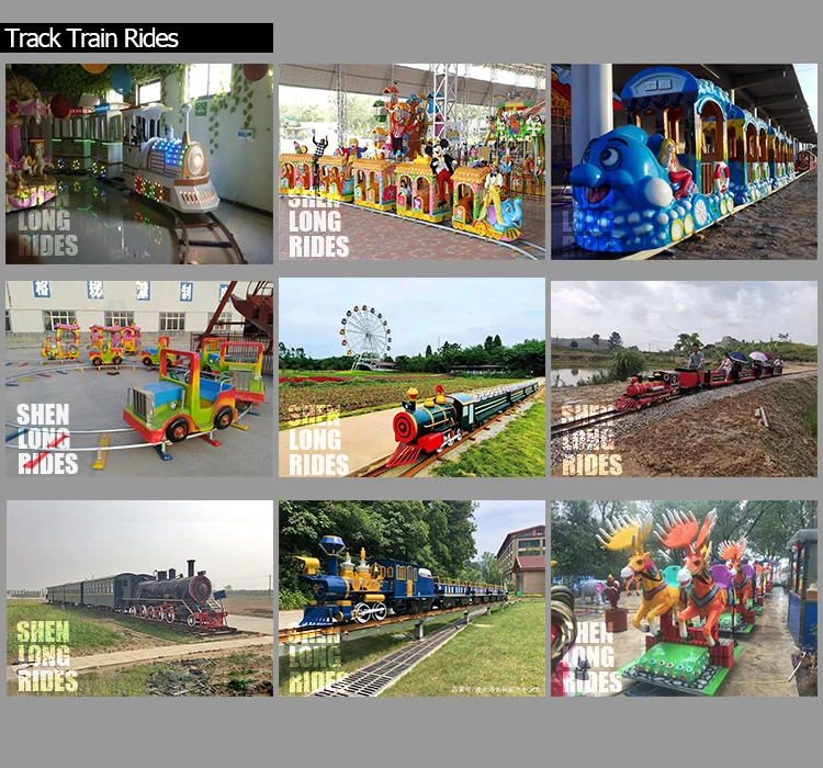 High-speed Iron Amusement Park Ride - Funfair Mini Train