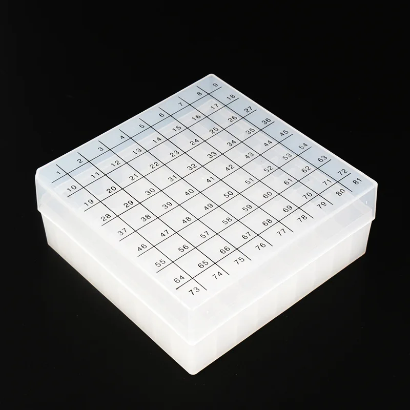 81 Wells Plastic Cryogenic Boxes Storage Polycarbonate Cryogenic Tube ...