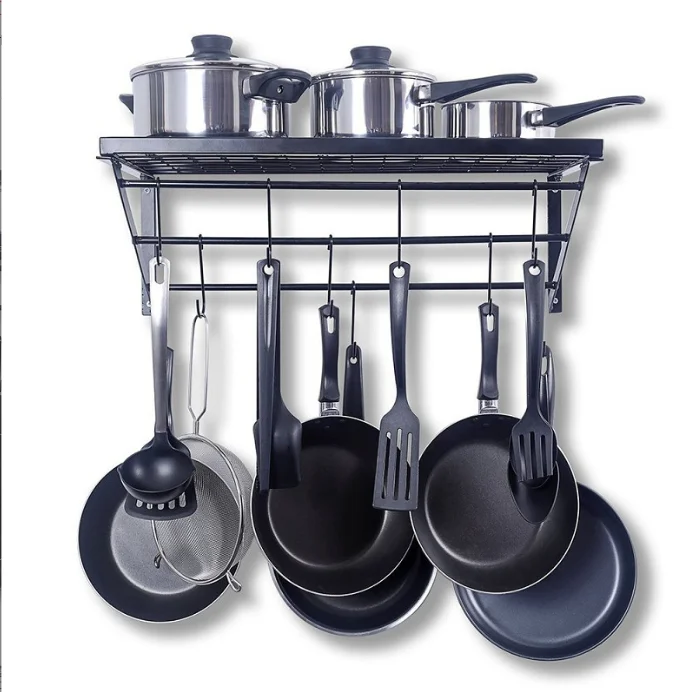 High Quality Kitchen Stainless Steel Overhead Pot shelf| Alibaba.com