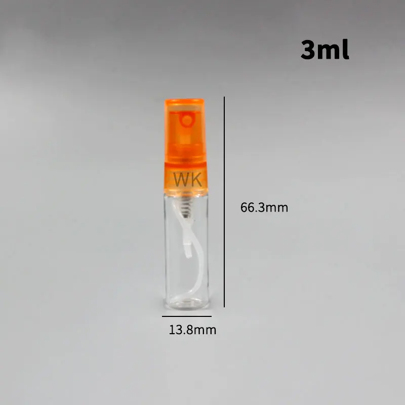 2ml 3ml 4ml 5ml Empty Screw Mini clear Thin Refillable Spray Bottles Small Vials Sample Plastic ...