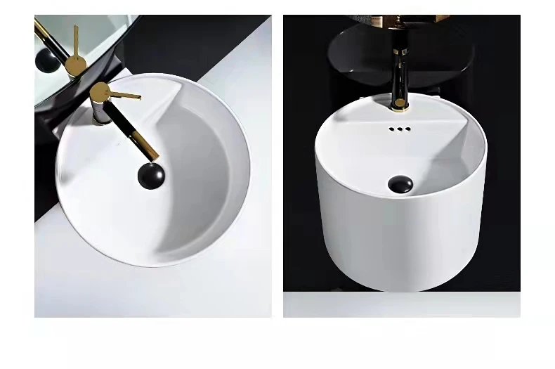 Wall Hung Ceramic Hand Wash Basin - Modern Bathroom Vanity