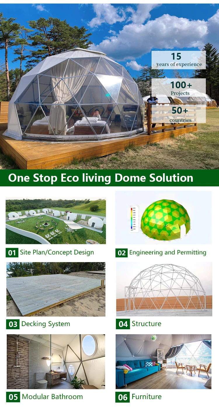 Beach Glamping Geodesic Dome House Prefab Half Domos Pvc Geodesic Dome ...