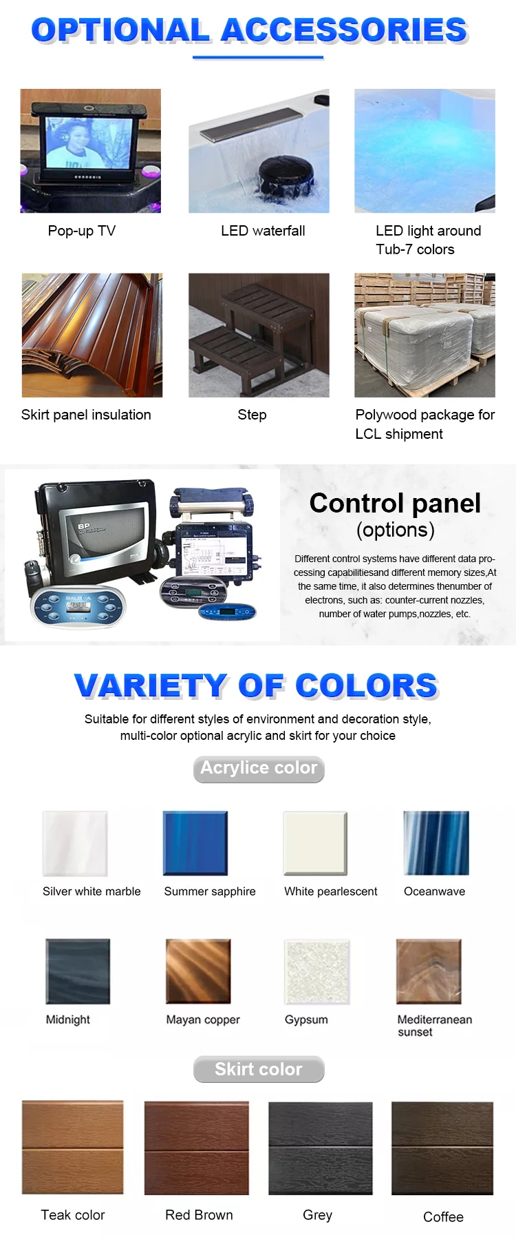 High Quality 7 Person Deluxe Balboa System for Spa & Pool
