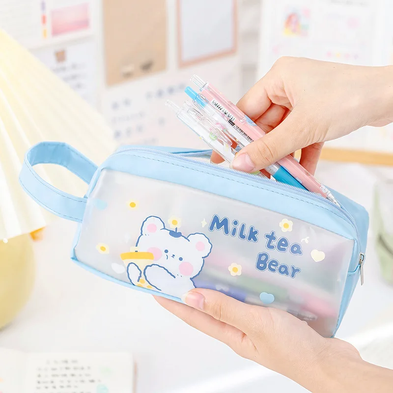 INS Junior High School Student Large Capacity Pencil case Pvc ...