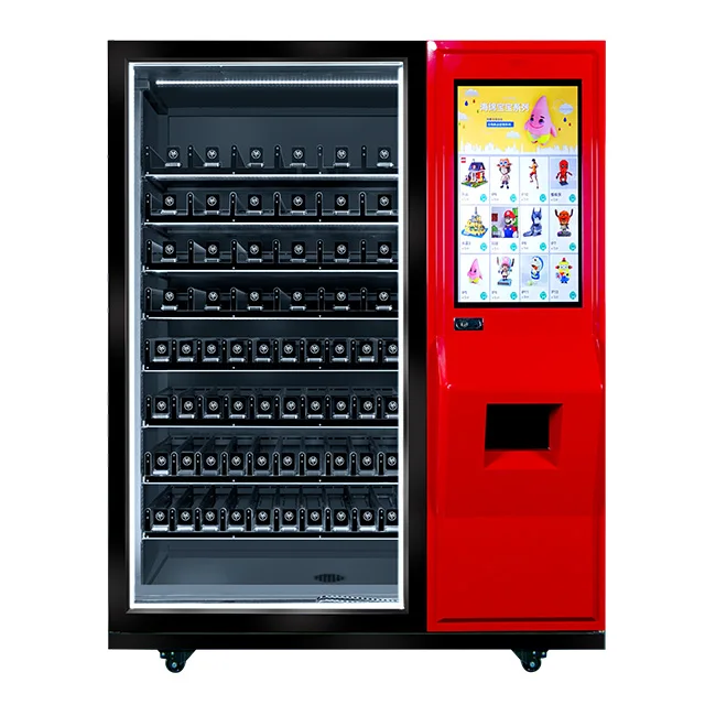 Unmanned Automatic Hot And Cold Food Vending Machine With Refrigeration ...