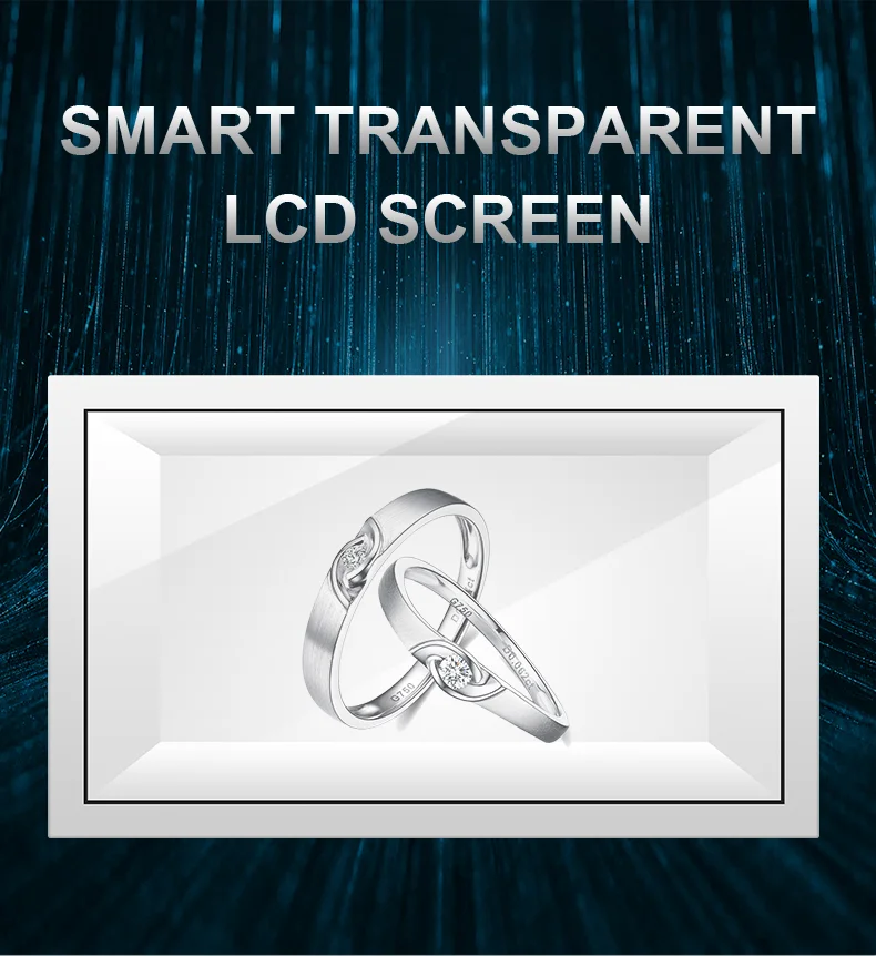 32"~86" 3D Holographic Display Transparent LCD showcase Box Interactive ...