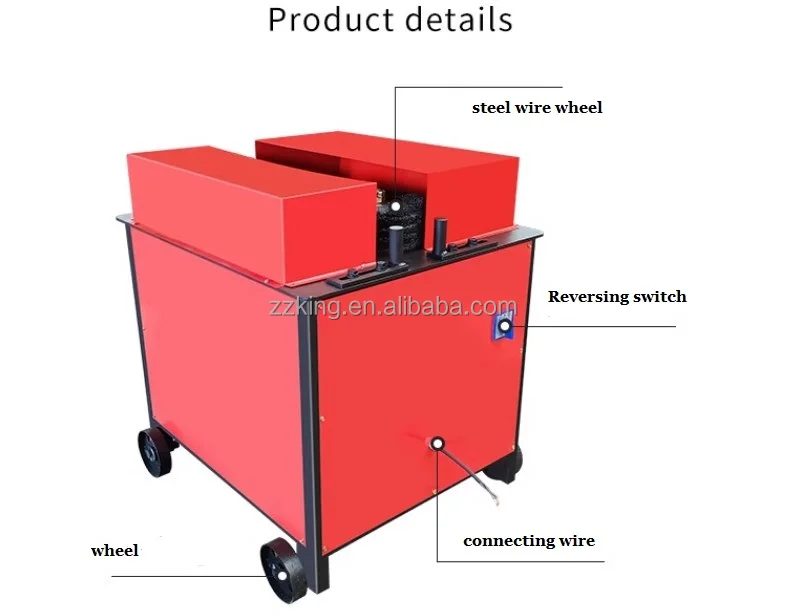 Automatic Square Tube Round Pipe Derusting Machine