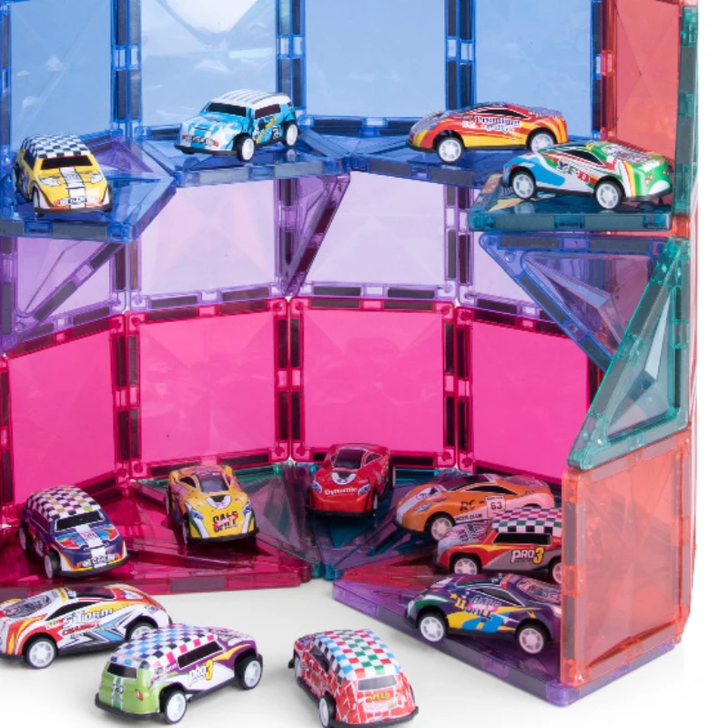 New Design Magic Magnetic Blocks Car Parking Kids Diy Toys 3d Magnetic ...