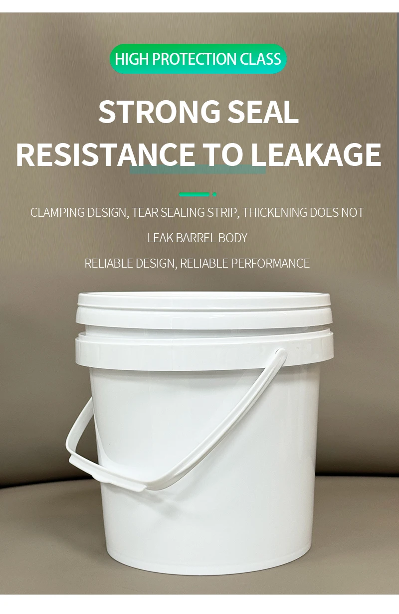 Factory Wholesale 1l 2l 3l 4l 5l 9l 10l 18l 20l 25l Plastic Paint Bucket With Handle And Lid ...