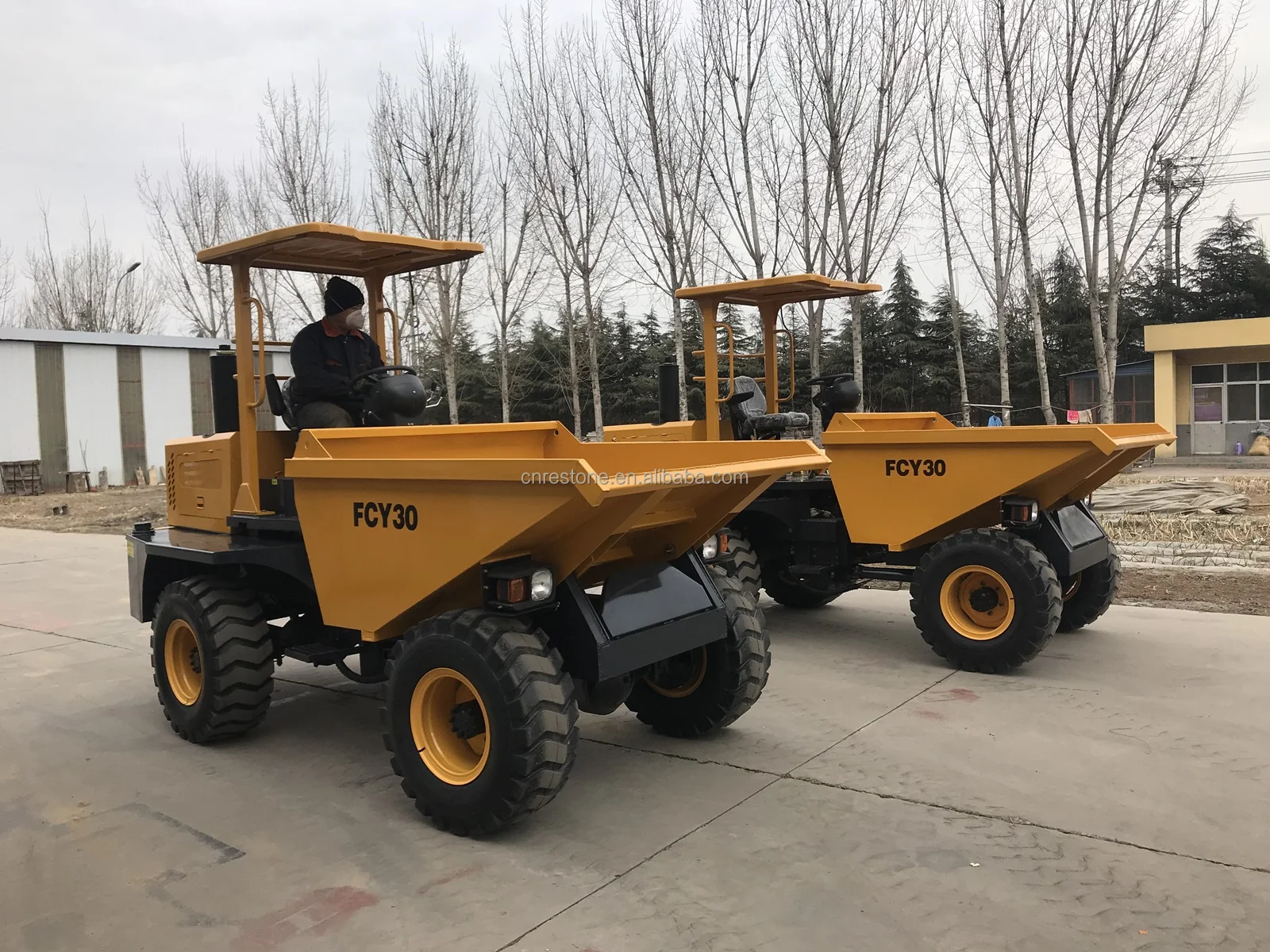 Chinese FCY30 Diesel 4x4 Wheel Driven 3Ton Site Dumpers Truck Dumper ...