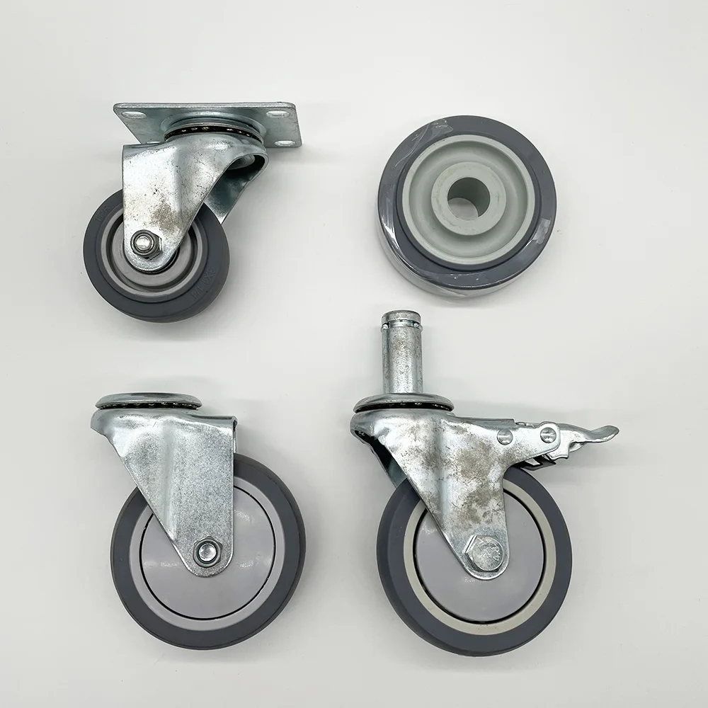 Medium Duty Plate Castors Wheel 3 Inch 4 Inch Directional Directional ...